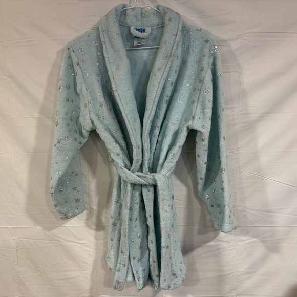 Sleep On It | Pajamas | Girls Sleep On It Light Blue Robe With Silver ...